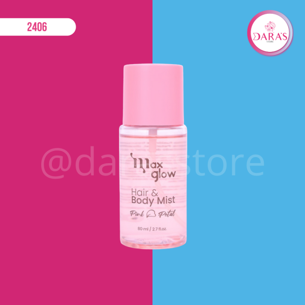 SPLASH MAXGLOW 80ML PINK PETAL HAIR Y BODY MIST - Daras Store